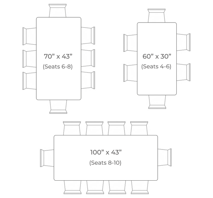 Rectangular Dining Tables - Multiple Colors and Sizes – Paddy O' Furniture