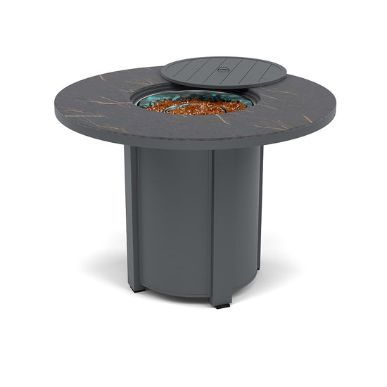 54" Round Balcony Fire Pit Table - Multiple Colors and Top Patterns ...