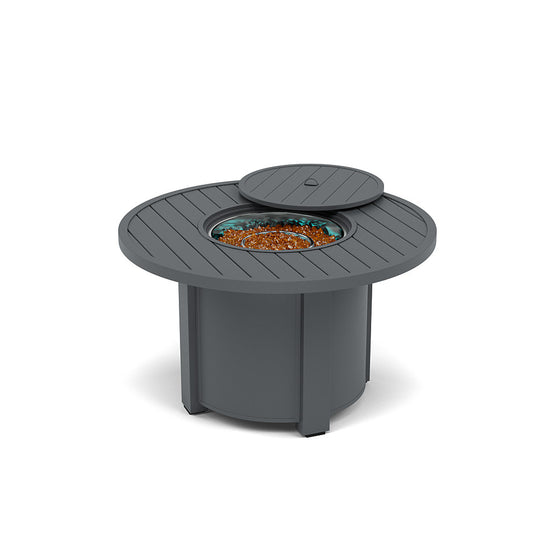44" Round Chat Fire Pit Table - Multiple Colors and Top Patterns ...